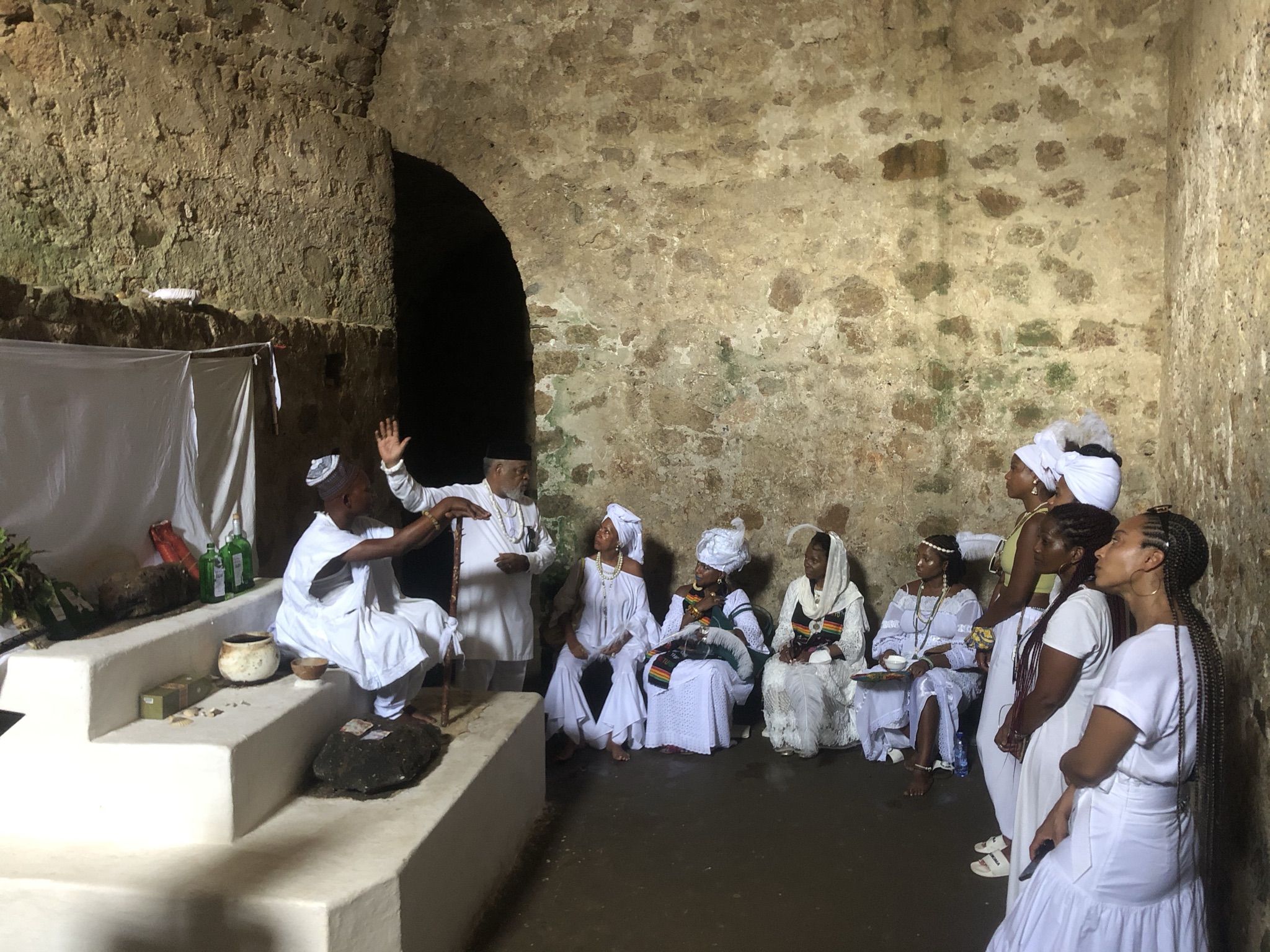 Queen Afua and Wellness Delegation Visit the Slave Dungeons in Cape ...